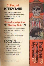 Three Investigators bookmark